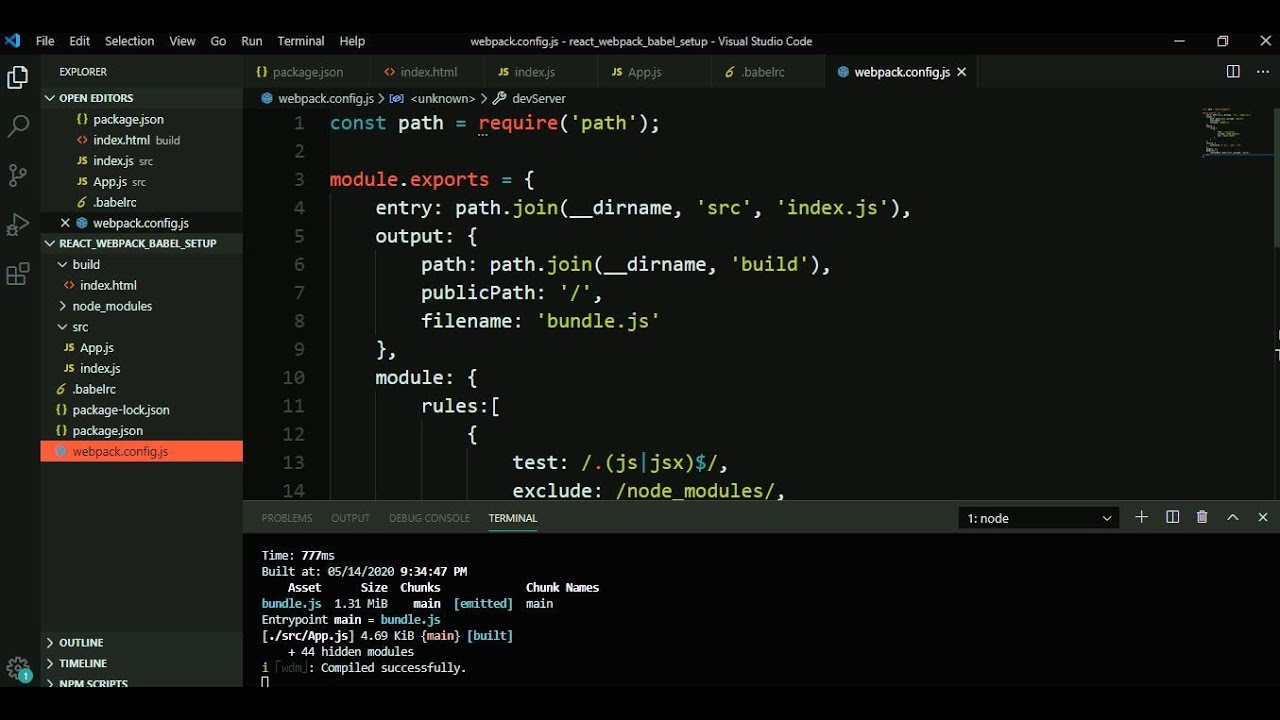 Creating A React App With Webpack & Babel From Scratch  -Part 1