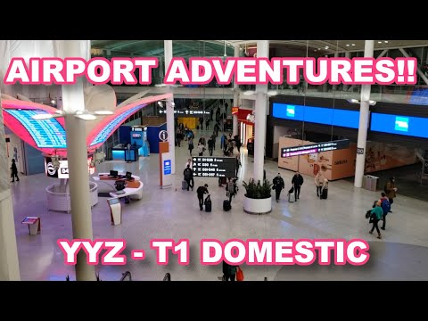 A LOOK inside Toronto's Pearson Airport Terminal 1: Domestic. PLUS a visit to the Maple Leaf Lounge!