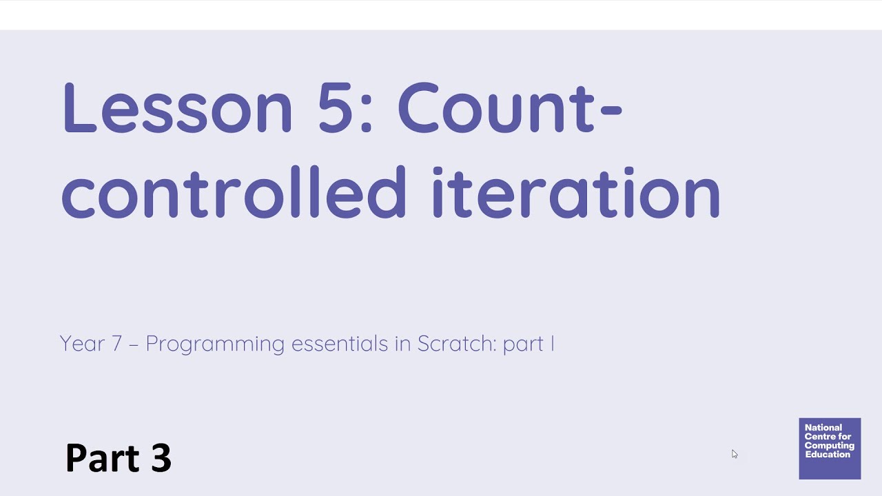 L5 Count Controlled Iteration Part 3 Debugging