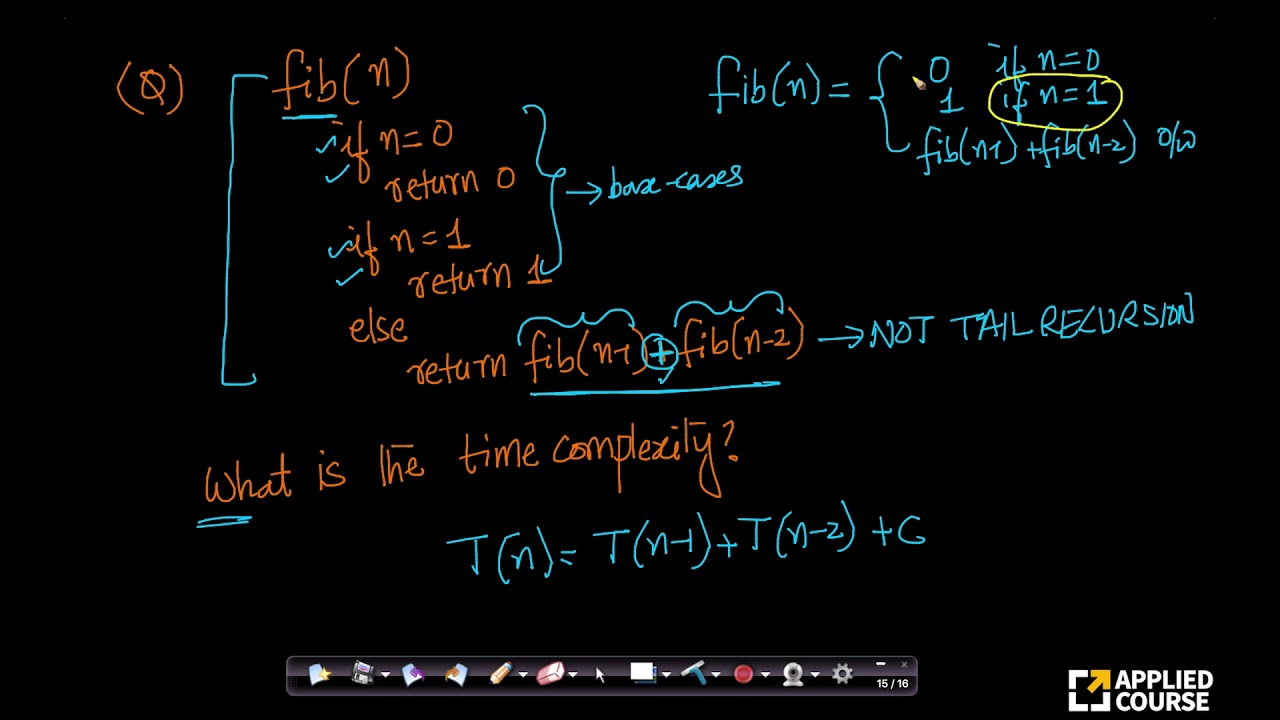 Fibonacci: Time Complexity | Solved Problems | GateAppliedcourse