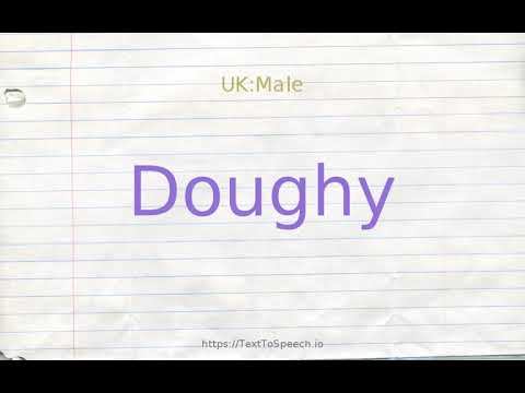 How to pronounce doughy
