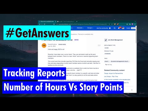 GetAnswers - Custom time tracking reports and Story Points vs Hours