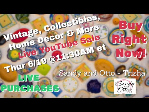 Curated Live Sale Incredible Deals on Unique Finds | June 19 @11:30am et (8:30am pt)