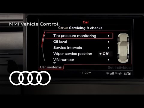 Audi Tech Tutorial: MMI Vehicle Control & Settings
