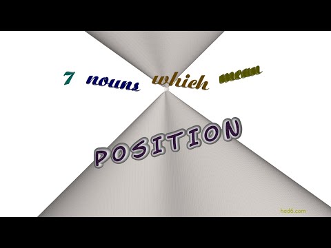 position - 11 nouns synonym of position (sentence examples)