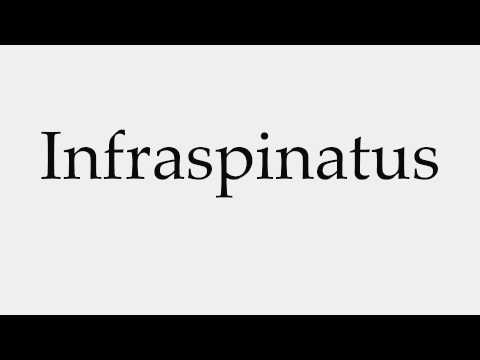 How to Pronounce Infraspinatus