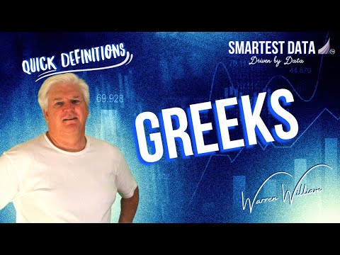The Option Greeks, Delta, Gamma, Rho, Vega, Theta. Easy to remember, let's take a look.