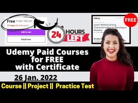 Udemy FREE Courses With Free Certificates | Latest Udemy Coupon Code | Learn Top Skill Students