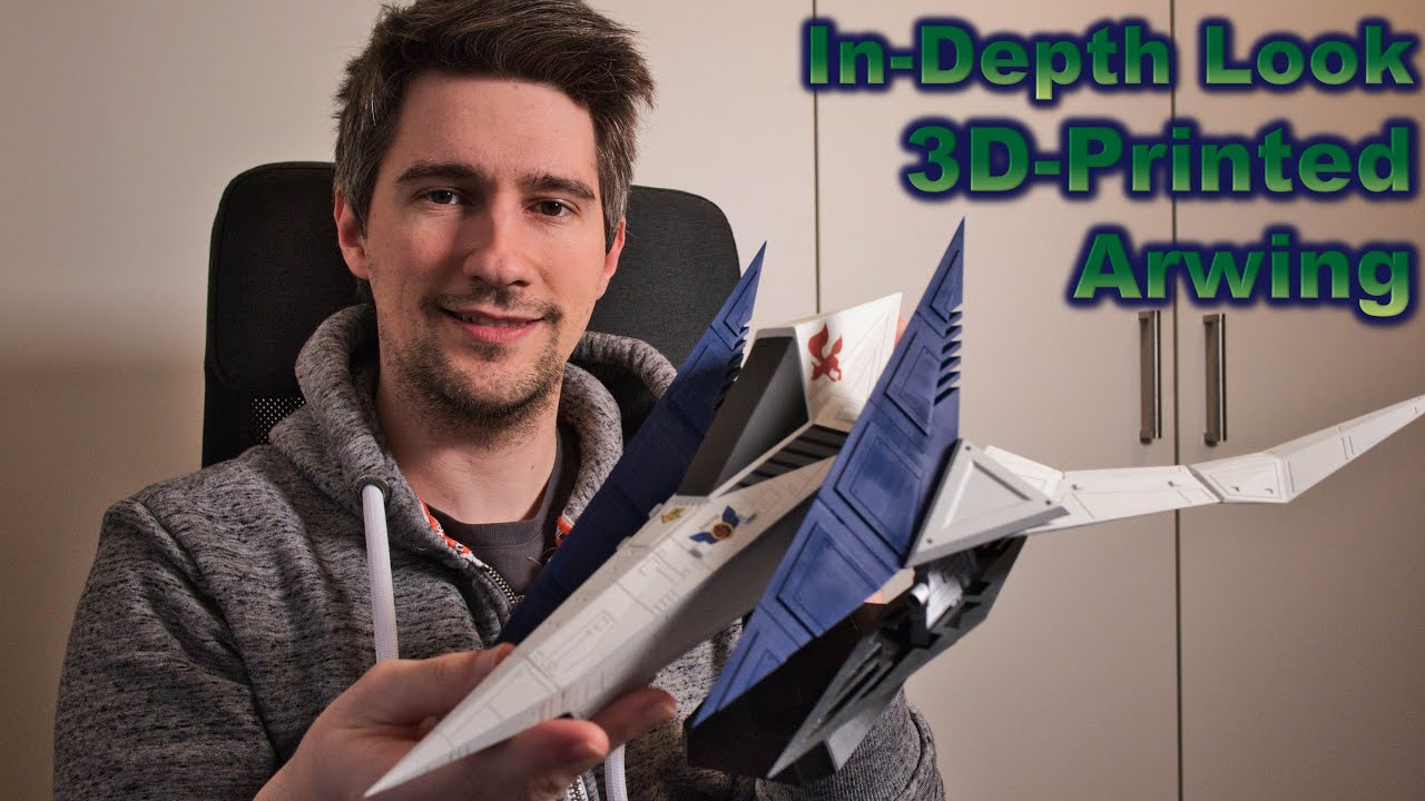 3D-Printed Arwing - In-Depth Look - Showing You the Features