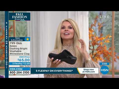 Bzees Dashing Bright Washable Rhinestone Clog