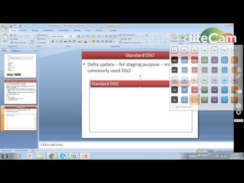 SAP BW - DSO - Overview