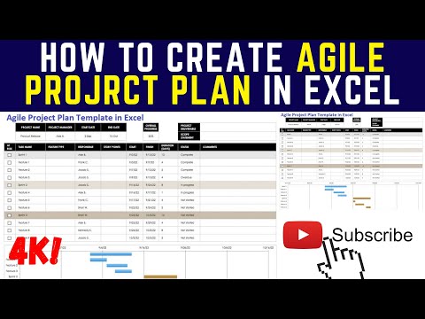 How to Create an Agile Project Plan in Excel:  Agile Project Plan Template
