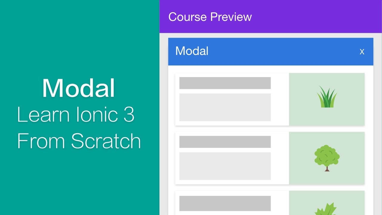 Ionic 3 - Modal Implementation