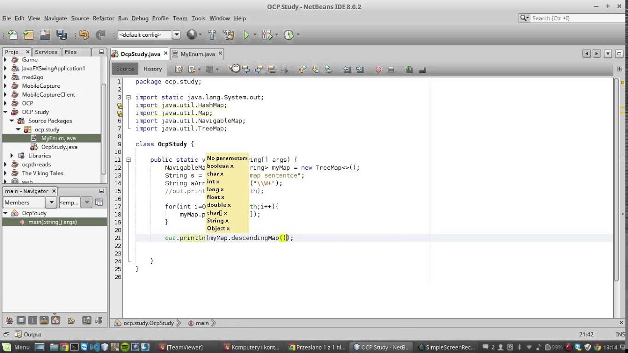 Java: NavigableMap interface