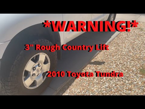Warning! Rough Country 3 inch lift Toyota Tundra