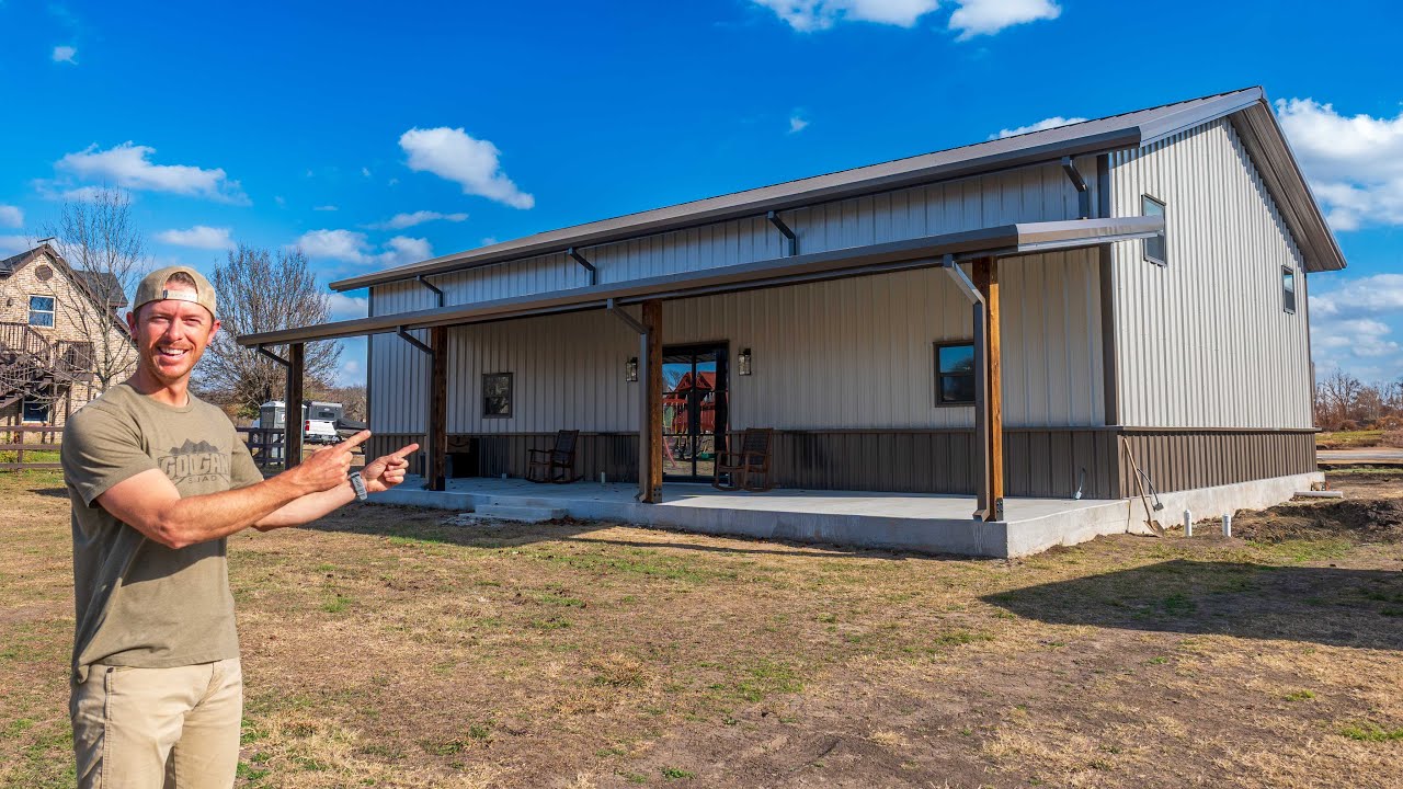 My New Shop Build START to FINISH! STEP by STEP Slab to FULL Building