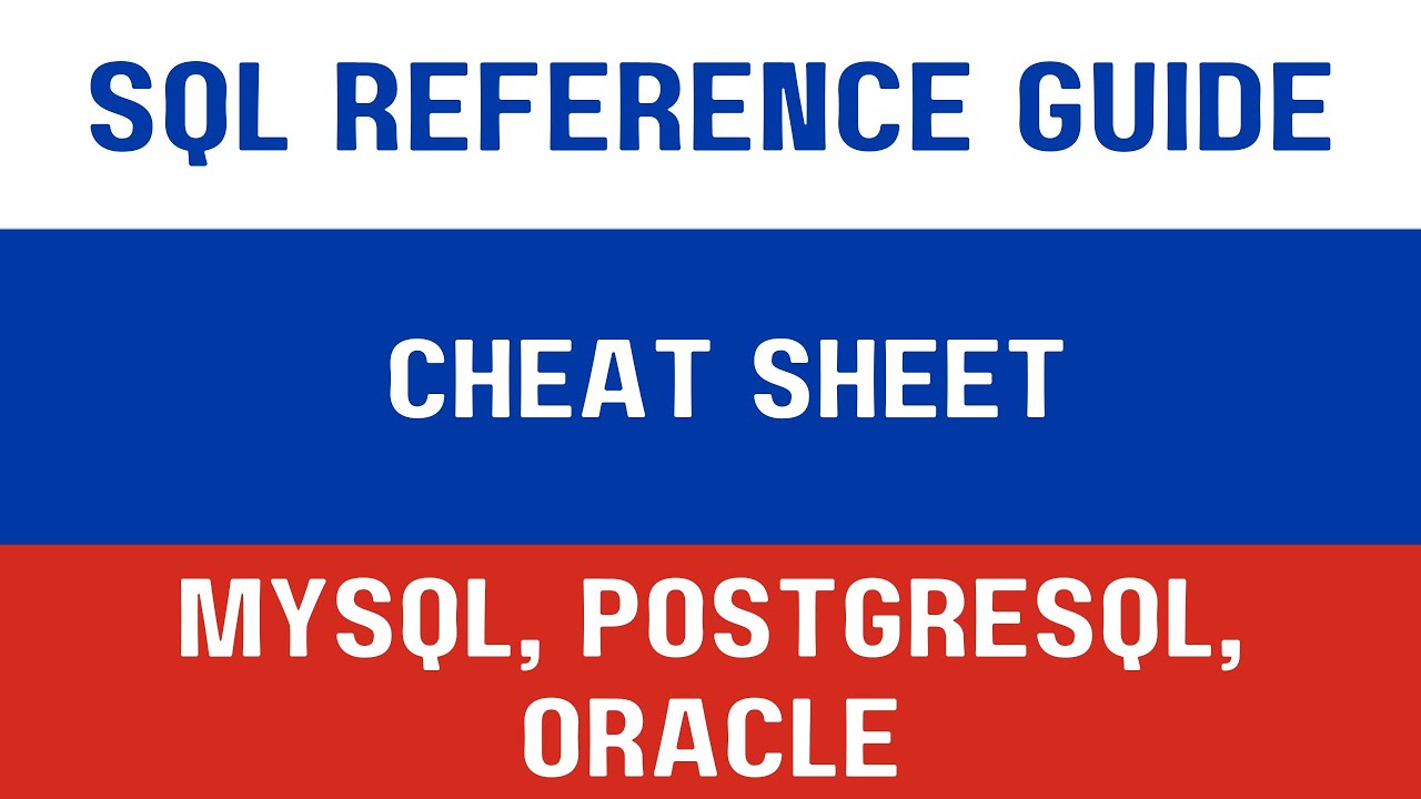 SQL Ansi Format Concise Reference Guide  - Cheat Sheet