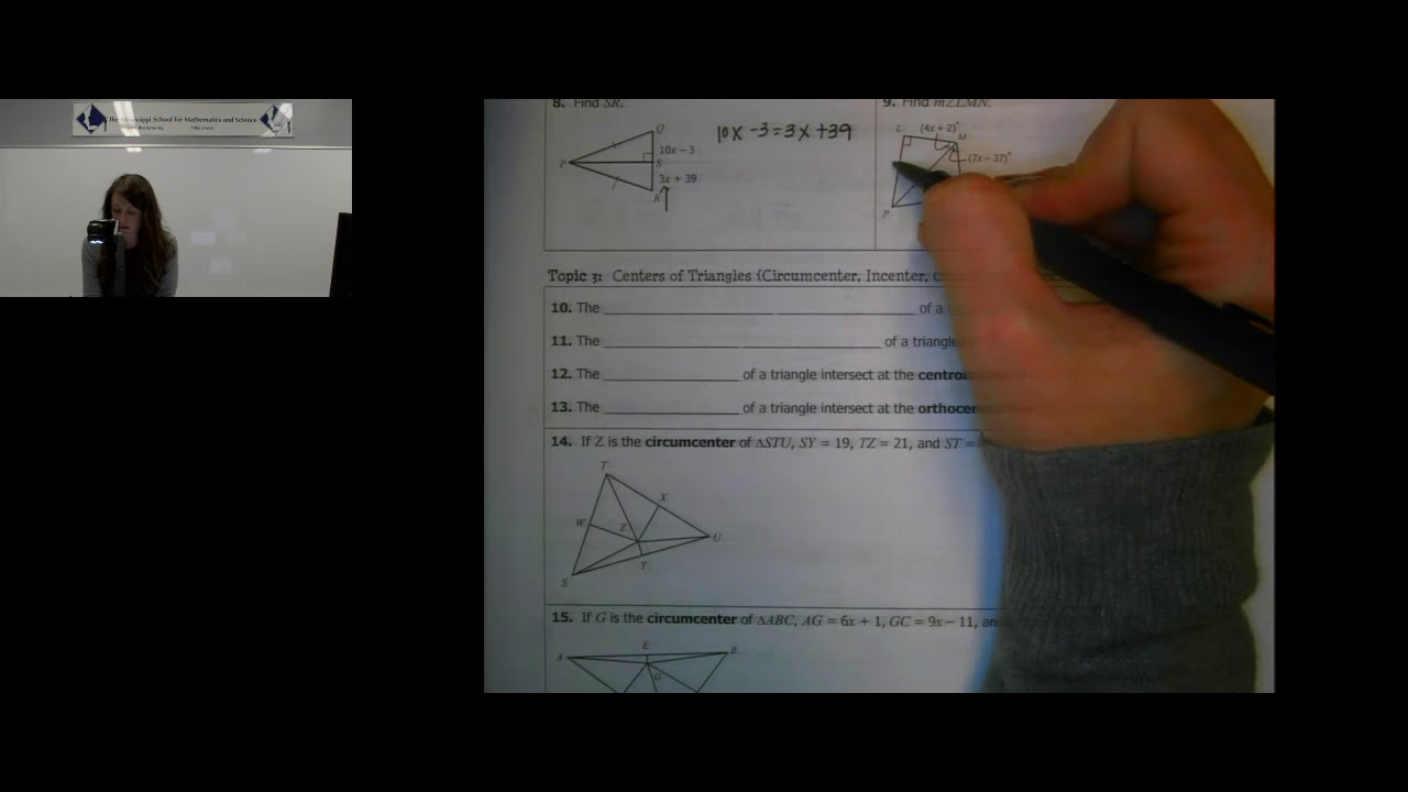 Geometry Unit 5 Test Review