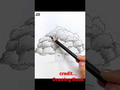 Drawing Banyan tree #shorts