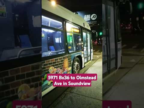 #MTA NYC BUS: 5971 Bx36 @ White Plains Rd & Westchester Ave #nycbus #youtubeshorts #thebronx #music