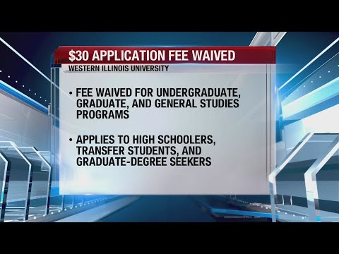 Western Illinois University waives application fee