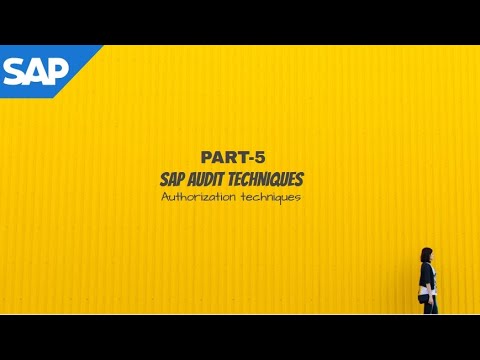 SAP AUDIT SESSION-5| SAP Authorization Techniques
