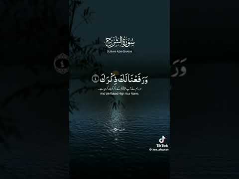 Surah Alam - Nasrah with meaning in Urdu and English | peace and satisfiction | Meaning of Quran ❤️😇