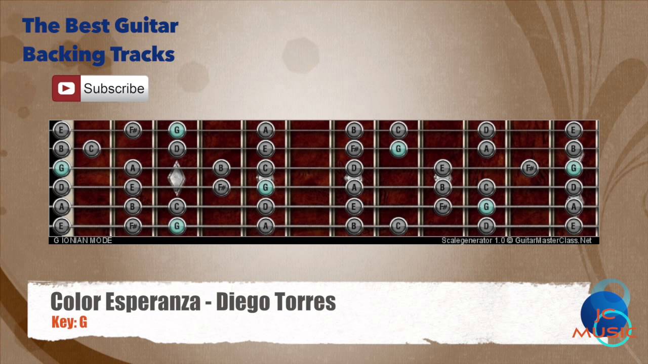 Diego Torres - Color Esperanza Backing Track gratis en mp3 » LeadGuitar.Mx
