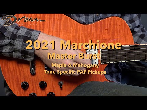2021 Marchione Master Burst, Maple/Mahogany | Reverb