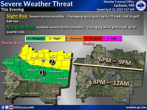 NWS Jackson, MS - Weekly Weather Briefing: April 10, 2025