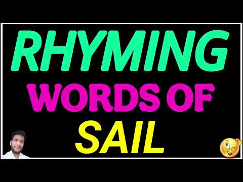 Sail rhyming words | Sail ka rhyming word kya hai | 5 Rhyming word of Sail
