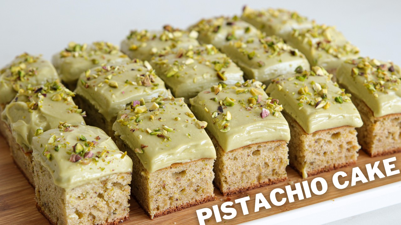 Pistachio Cake Recipe - The Cooking Foodie