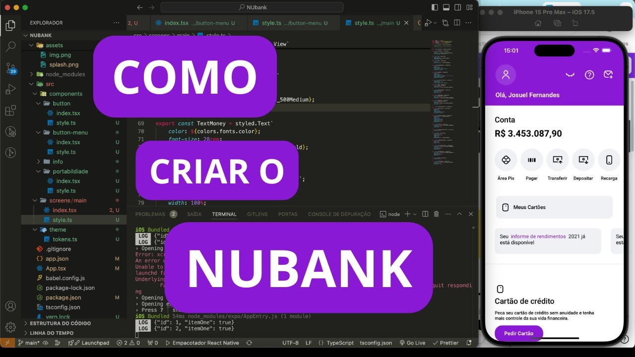 Como criar o NUbank no React Native pt: #06