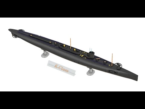 🚁 British K-Class Submarine・Free 3D File for ・Cults