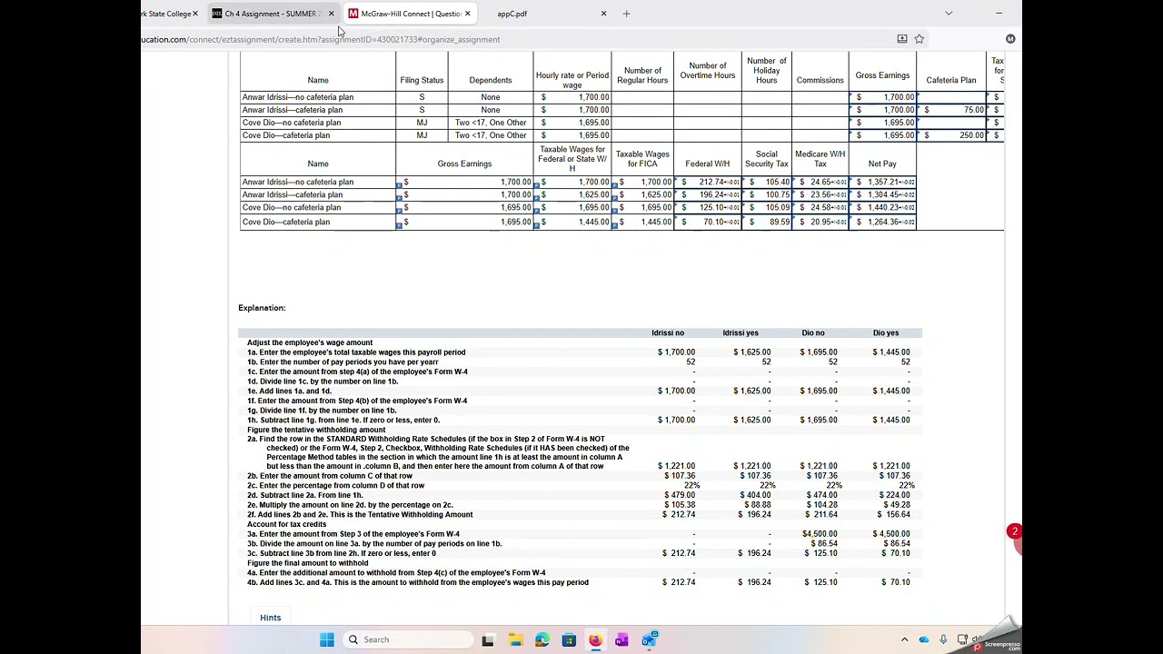 Chapter 5 Payroll Problems
