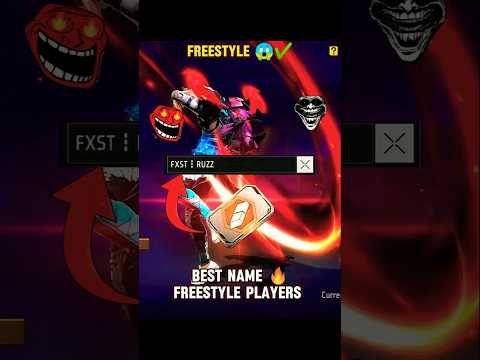 π₯ FREESTYLE NAME ! THE BEST NAMES IN FREE FIRE! π₯ ( PART-2 ) #freestyle#freefire#shorts