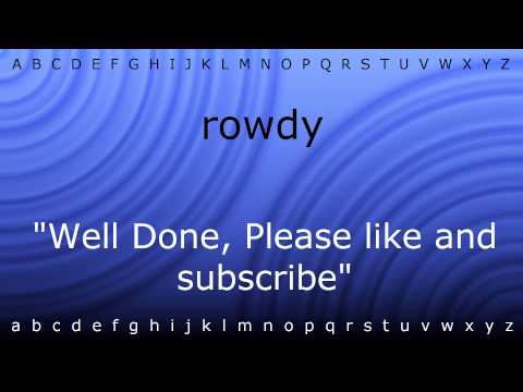 Here I will teach you how to pronounce 'rowdy' with Zira.mp4