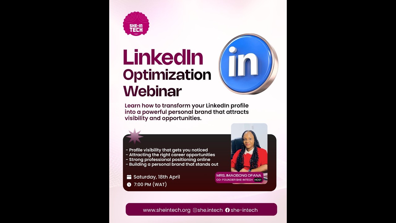 SIT 2.0 Linkedin Optimization Webinar