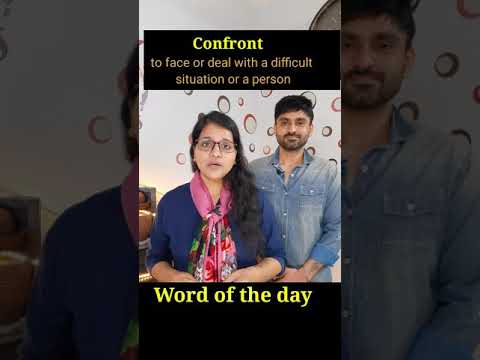 Meaning of CONFRONT | English Speaking Practice | Daily use Sentences | #shorts