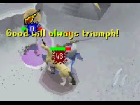 Using the Ancient godsword at Saradomin god wars dungeon!
