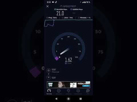 izzi 20 Speedtest Banda de 5 GHz
