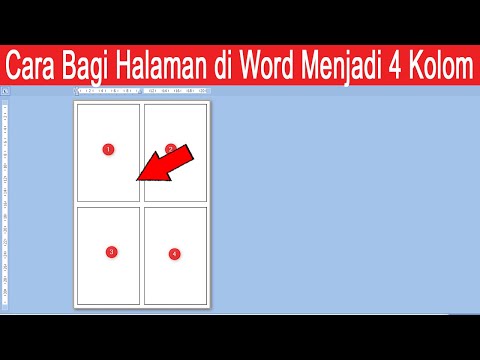 cara membagi kertas di word menjadi 4 bagian