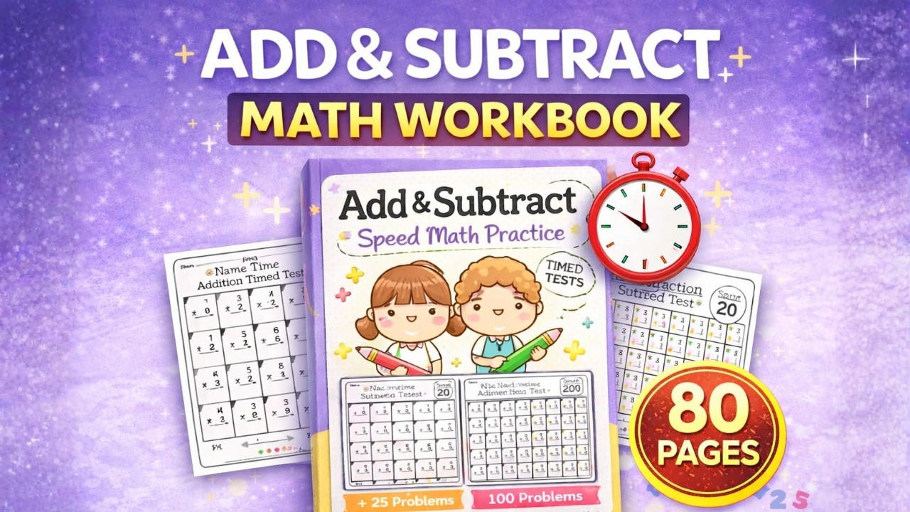 🧮 Master Math Facts! ✏️ Addition & Subtraction Timed Tests | FaceloPublishing 📚✨