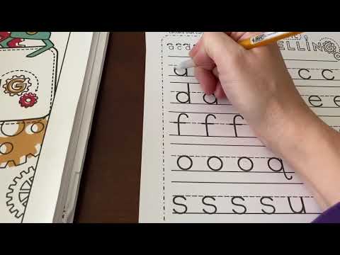 Proper letter formation with this "Groovy" exercise