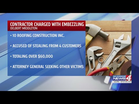 Central Oklahoma contractor allegedly embezzled over $60,000 from multiple victims
