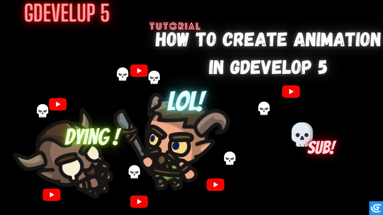 How to make Animation in Gdevelop 5 (Explained!!) ep1