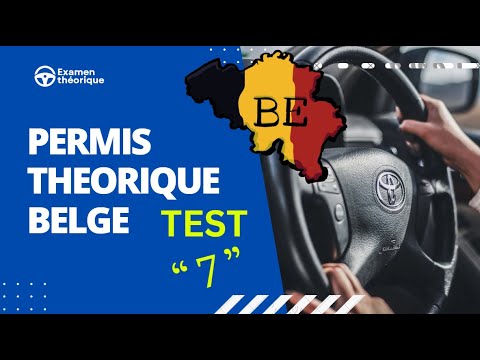 Nouveau permis de conduire théorique belgique 2025 ✅ Examen 7 permis theorique belge 2025