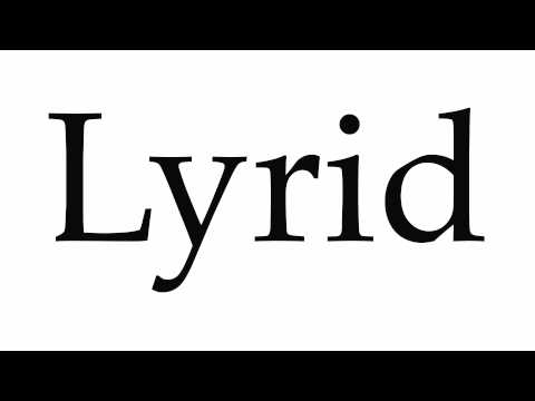 How to Pronounce Lyrid