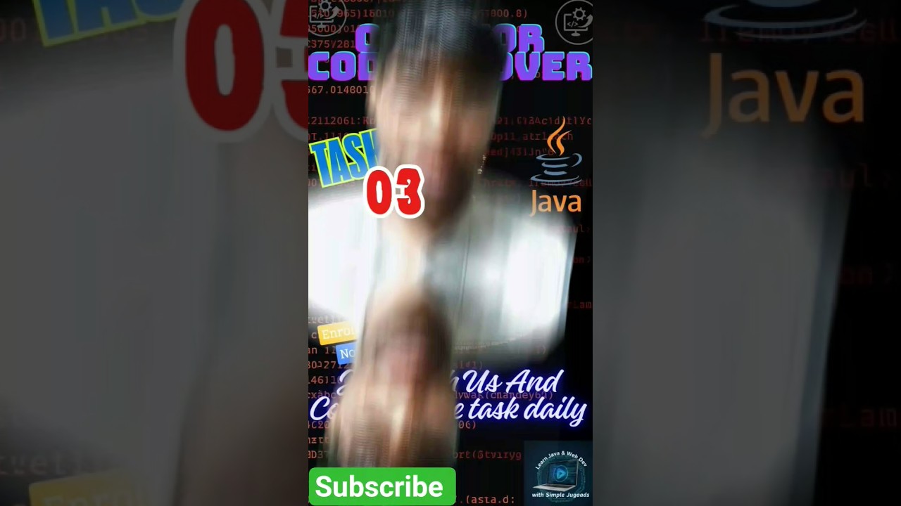 03/100java #coding challenge #javacoding #correctcoding #javalanguage #programming #javaprogramming