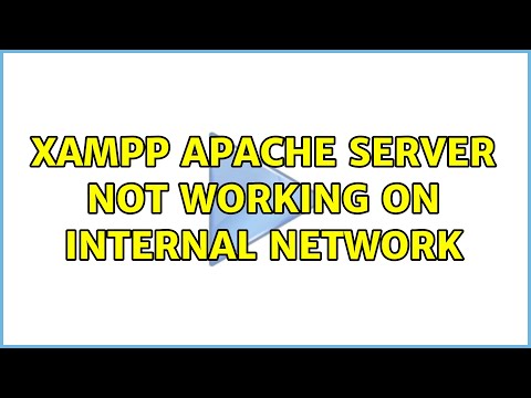 XAMPP Apache server not working on internal network